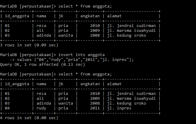 Mari Belajar: Membuat Database Perpustakaan