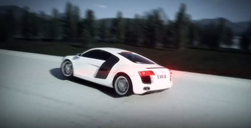 Audi R8 animation AK3D 3D car - Graphic Cad Draiwng