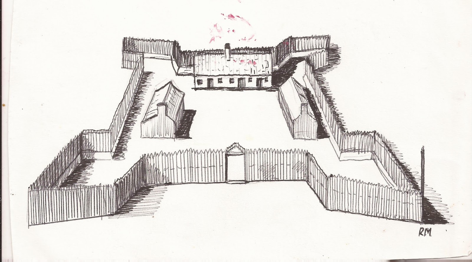 Flintlock and tomahawk: Drawings by Ralph Mitchard