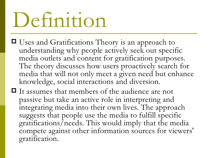 cartmediablog: Uses and Gratifications Theory