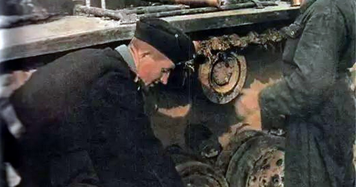 World War II in Color: German Tank Crew Loading Shells