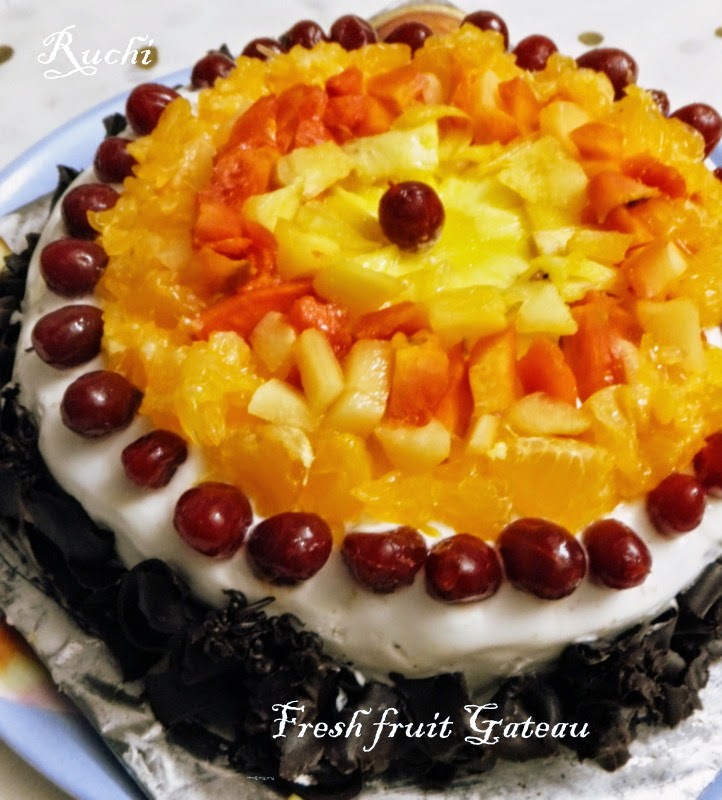 Ruchi: Fresh Fruit Gateau