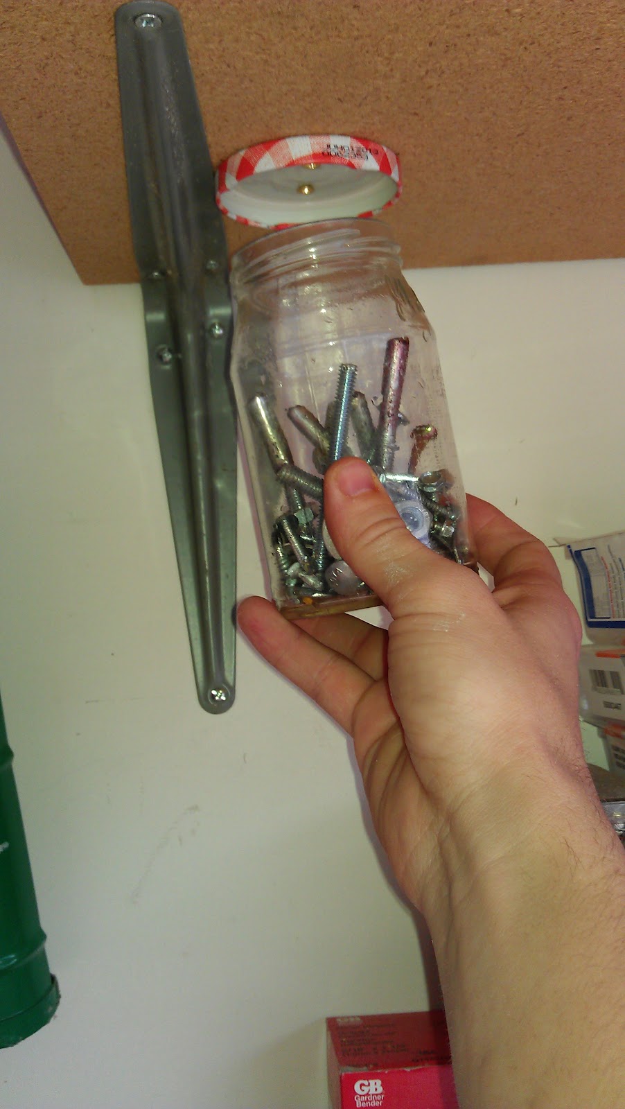 DIY: Nuts and bolts organizers. Cost: $0