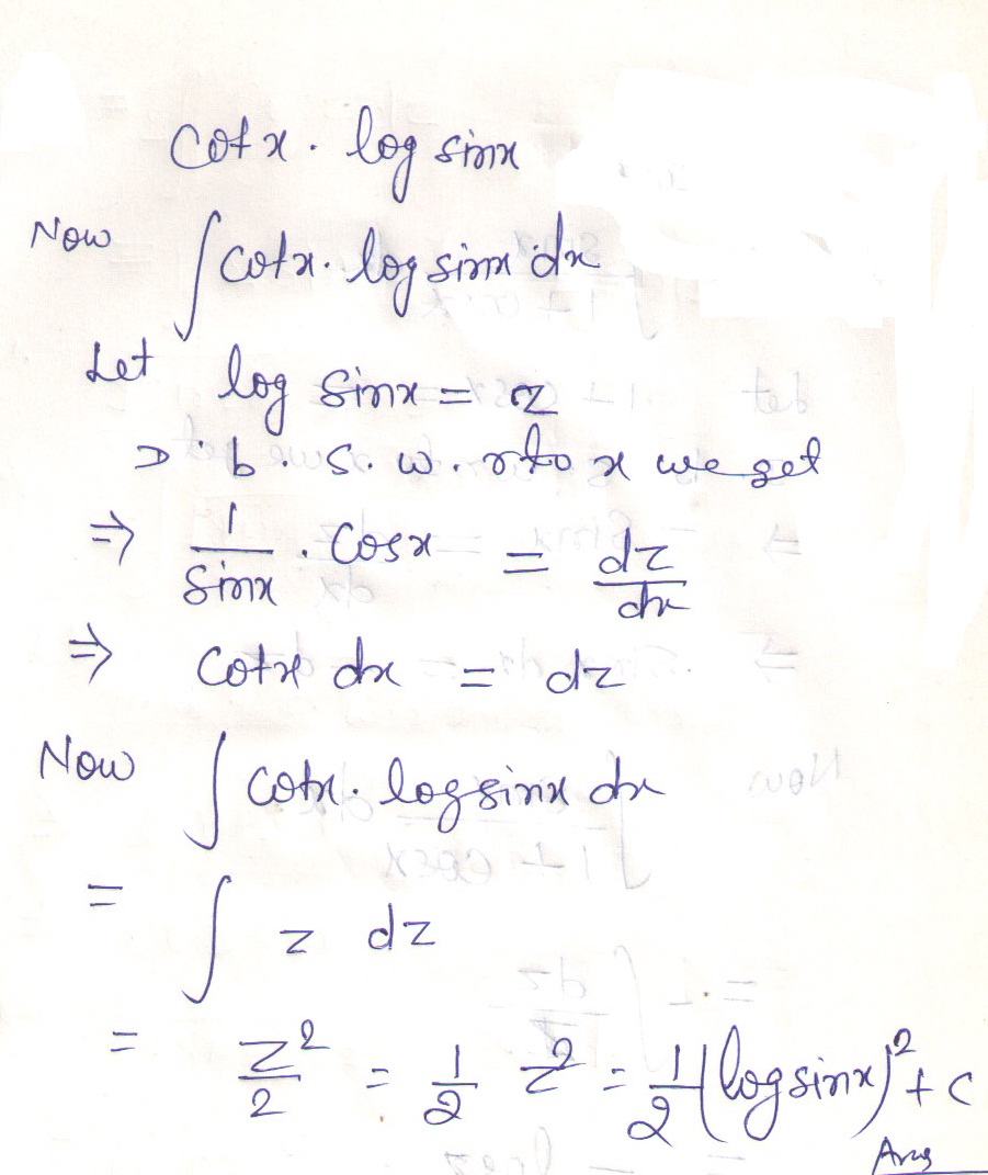 Q.No. 29 of Exercise.7.2 of Class 12th..........Find the Integration of ...
