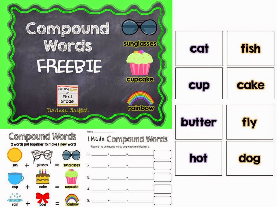 For the Love of First Grade: Introducing Compound Words with a FREEBIE!