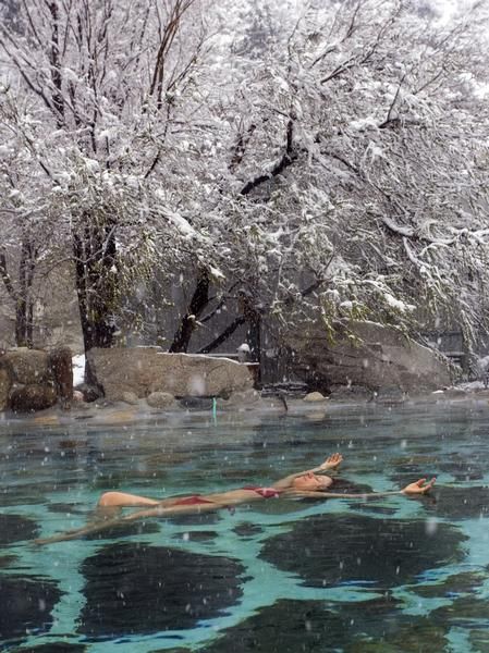 Hot springs in the snow... Cottonwood Hot Springs, west of Buena Vista ...