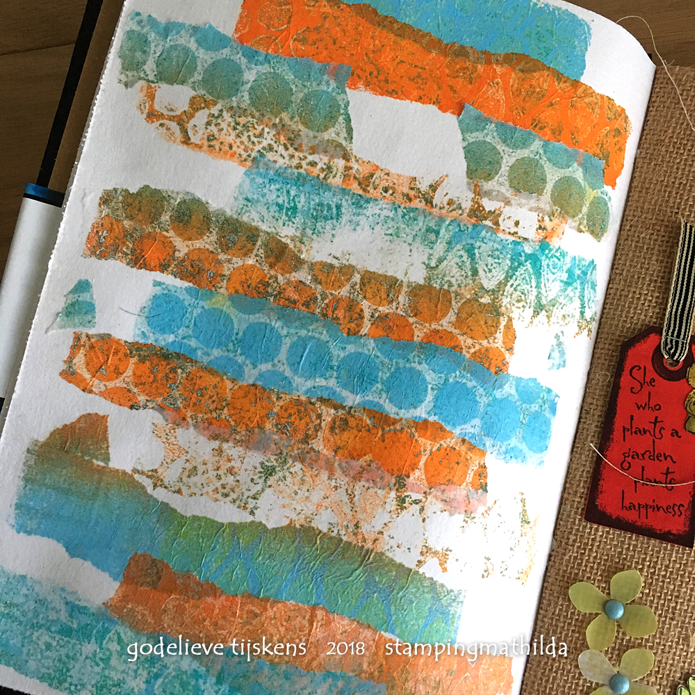 StampingMathilda: Gel Print - Art Journal Page