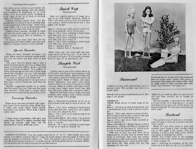 miniaturabarbieartesanatoemaispecuniamilliomcroche: Roupas de Crochê ...