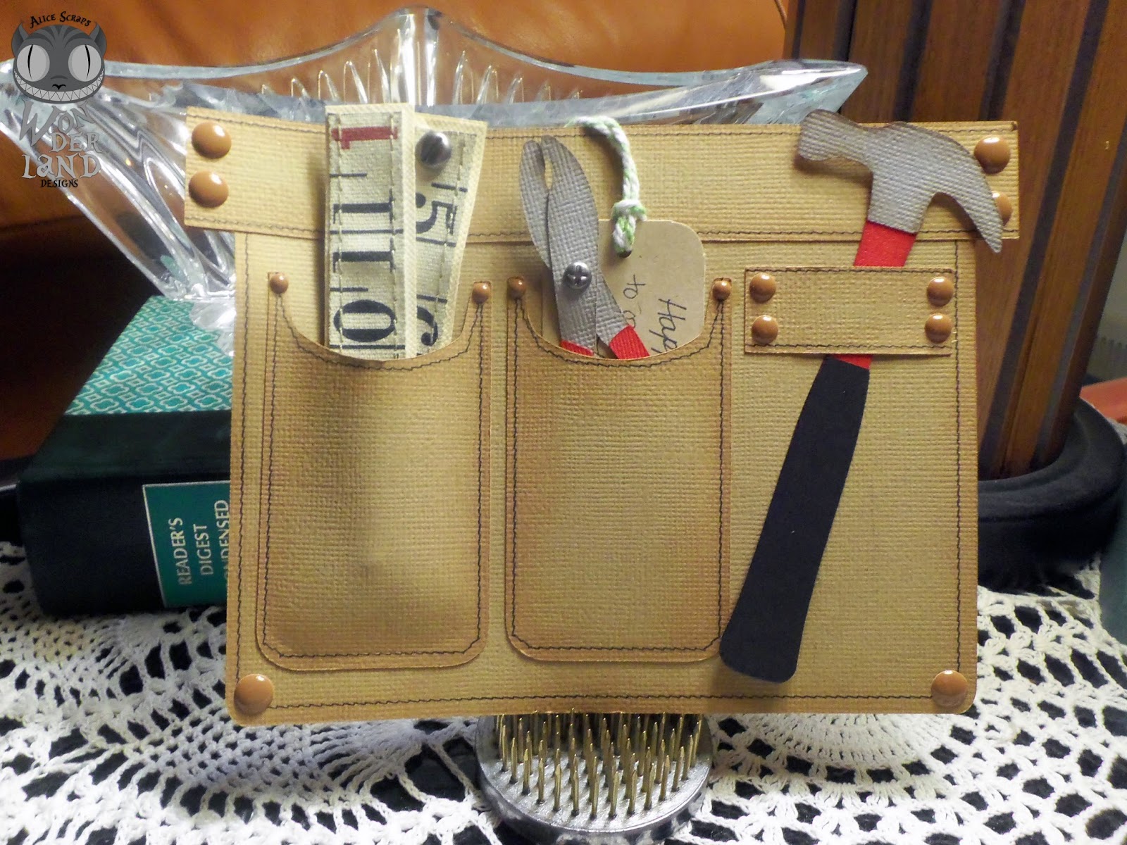 Handy Man Tool Belt: A Handmade Birthday Card - Alice Scraps Wonderland