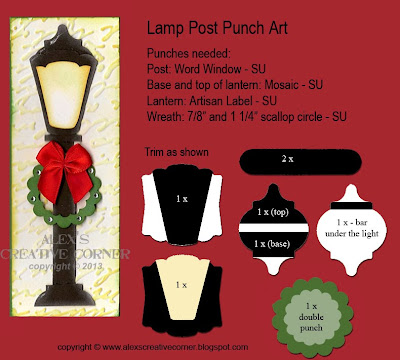 Alex's Creative Corner: Christmas Lamp Post Card