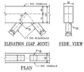 Engineeringcivil: TYPICAL JOINT DETAILING OF STEEL HOLLOW SECTIONS
