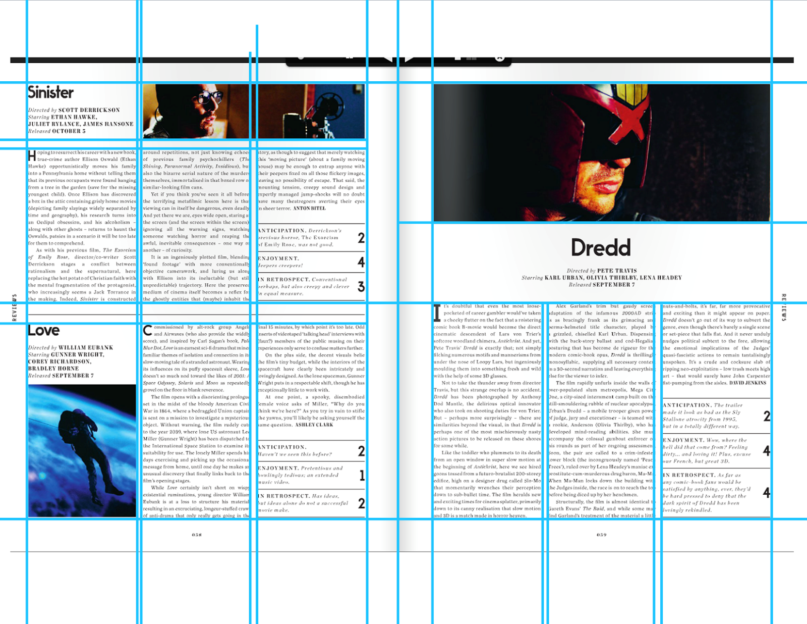 Diseño Editorial : Retículas asimétricas basadas en columnas