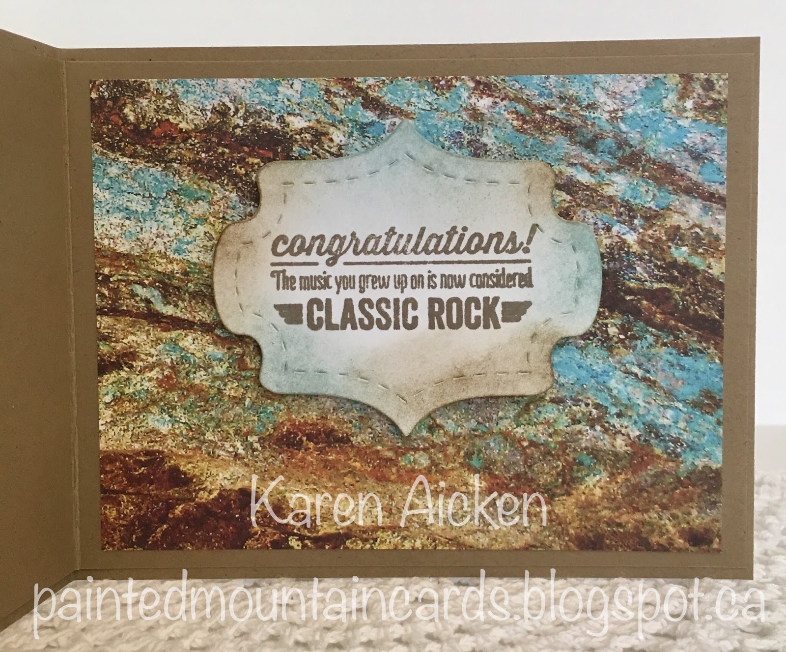 Painted Mountain Cards: C4C-367 Classic Rock Birthday Card