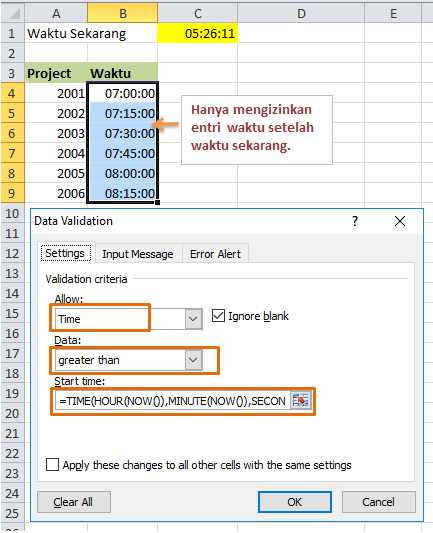 Cara Menggunakan Rumus untuk Data Validation - Student Terpelajar ...