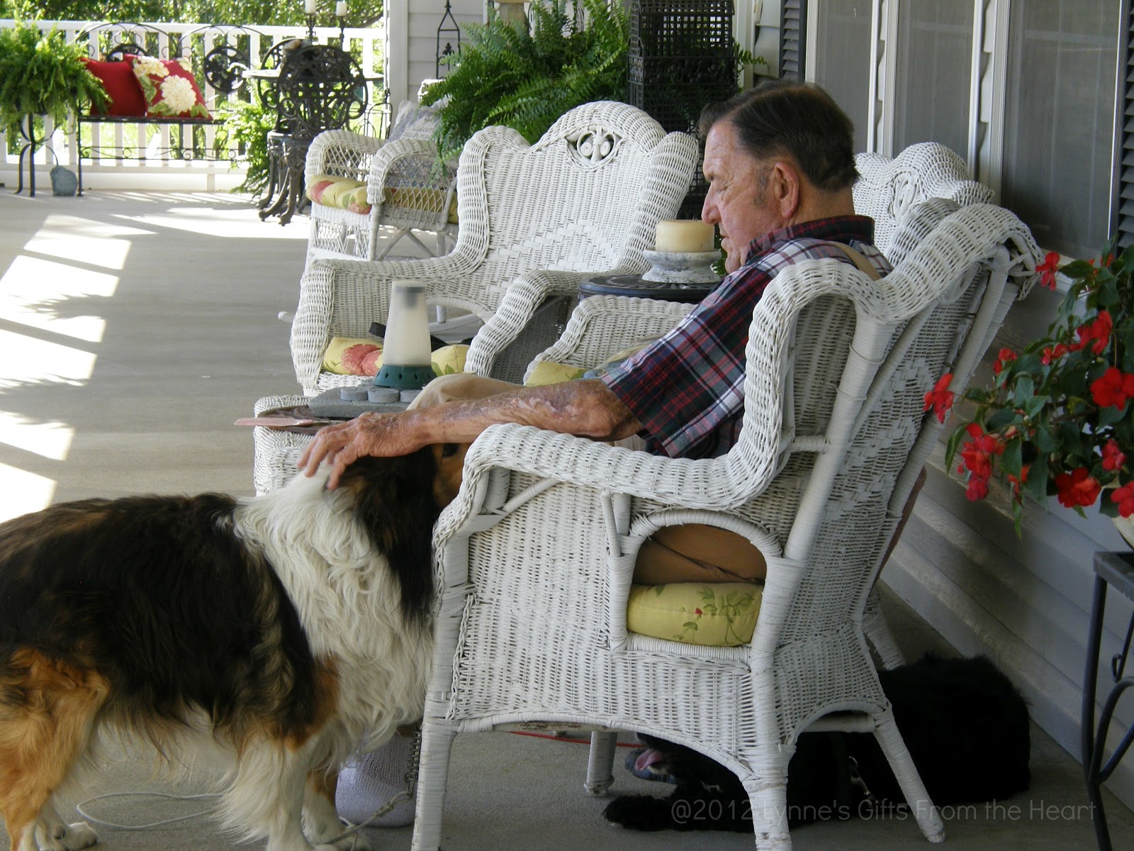 Lynne's Gifts From the Heart: ~ Front Porch Sitting At It's Best