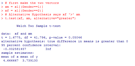Marketing Yogi: Session 7 - Hypothesis Testing R code