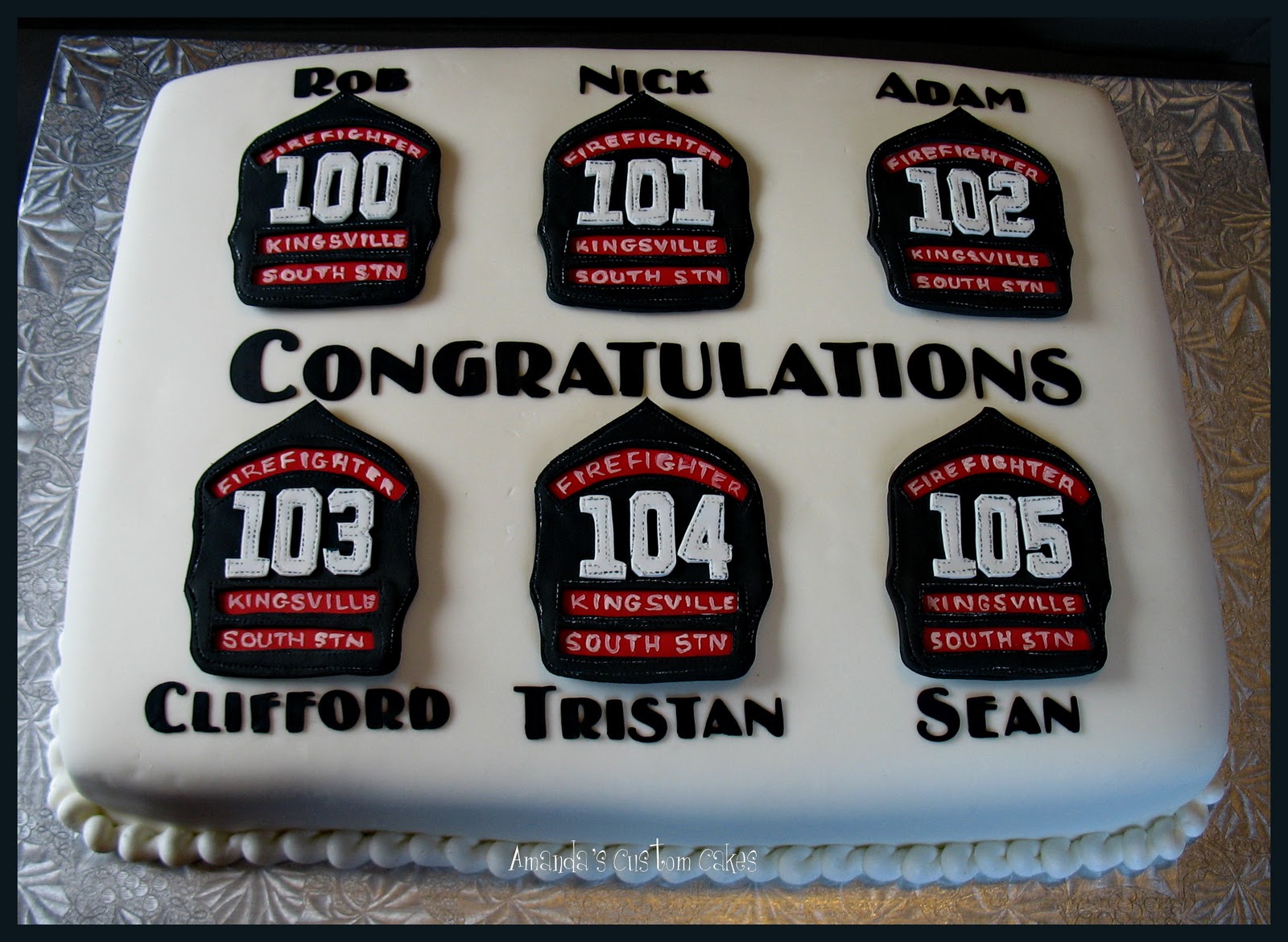 Amanda's Custom Cakes: Fire Department Cake