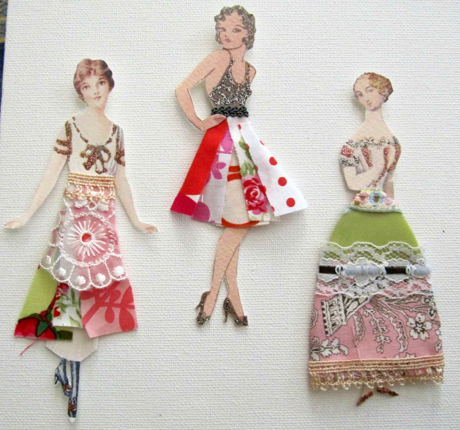 The manic recycling crafter: Scrap dolls