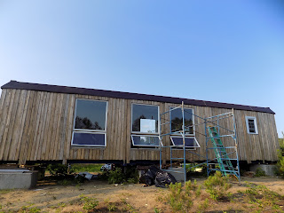Intermodal House: Lots of Progress: Roof, Wiring, and Subfloor Finished ...