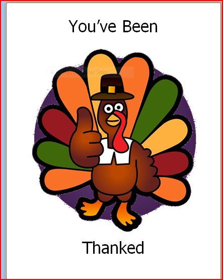 One Orange Giraffe: You've Been Thanked