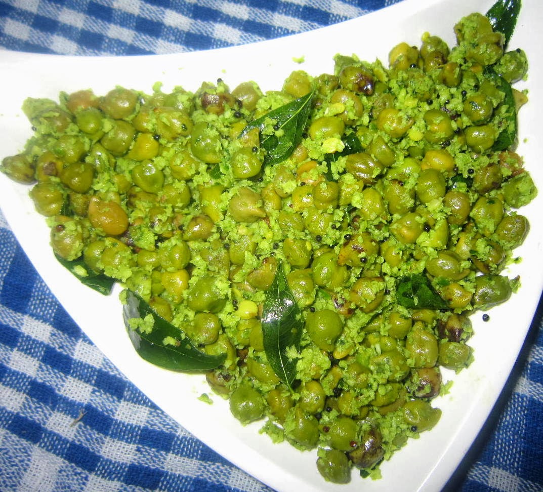 Archies Authentic Touch: Hasi Kadale palya ( Fresh green chick peas ...