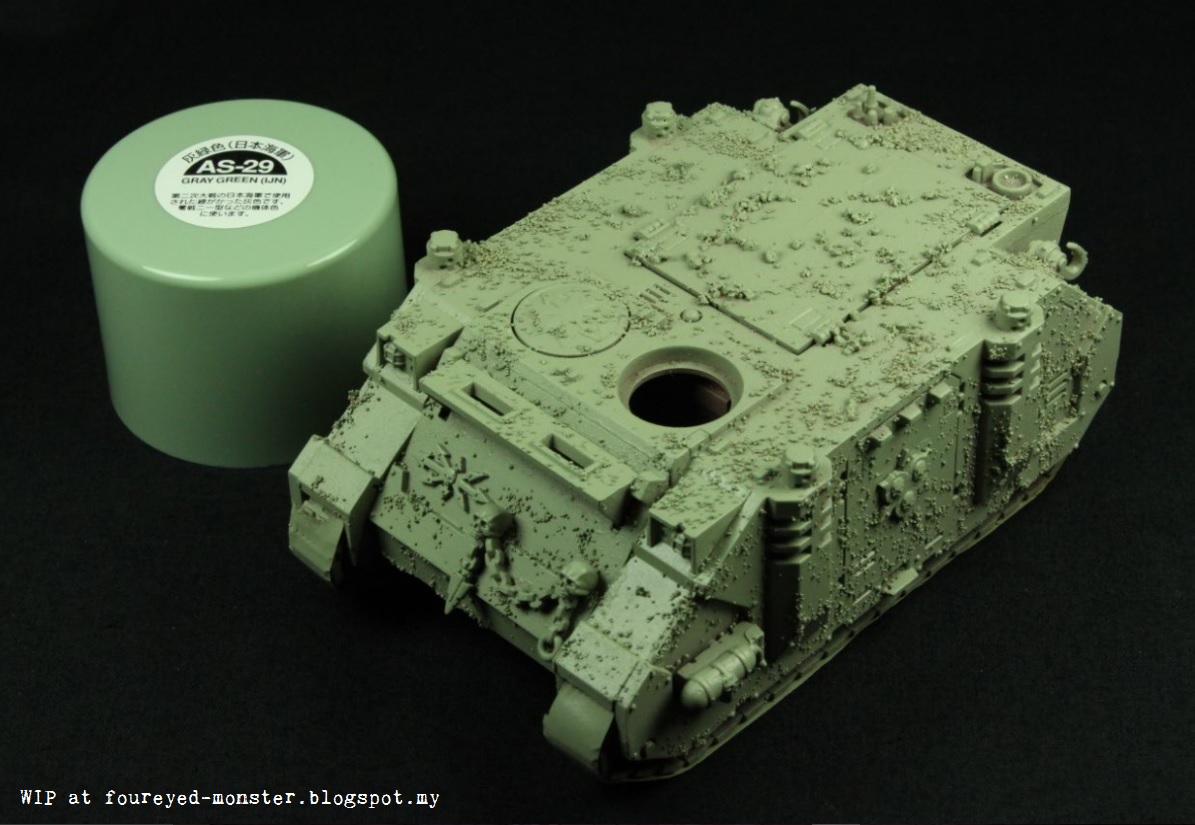 Art and Musings of a Miniature Hobbyist: Nurgle Rhino [WIP - Salt ...