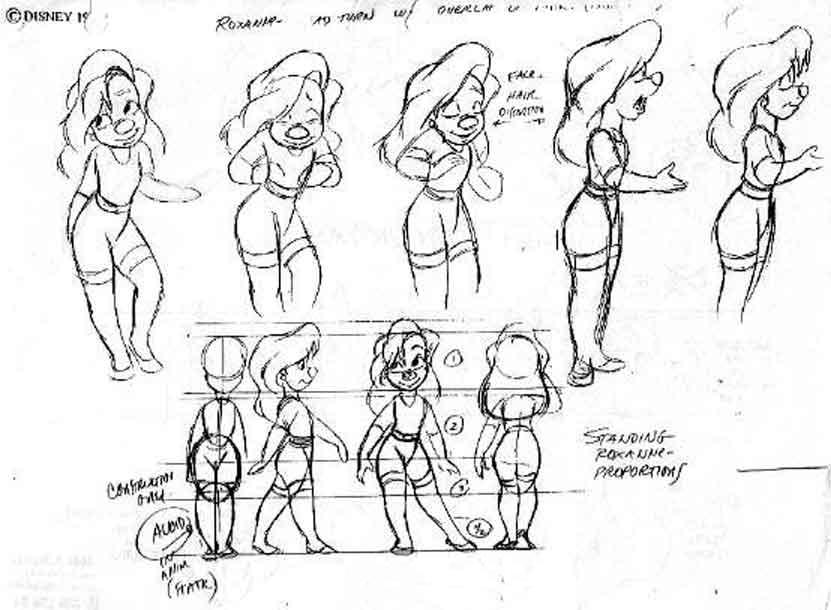 Living Lines Library: A Goofy Movie (1995) - Model Sheets