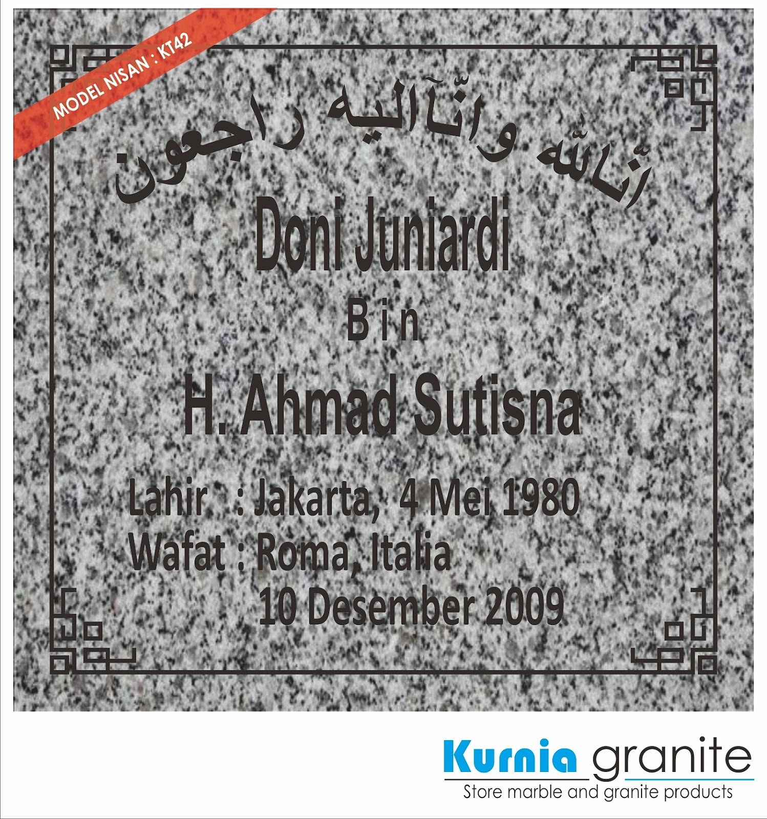 Makam Granit dan Marmer Purwakarta I Kurnia Nisan Indonesia: Batu Nisan ...