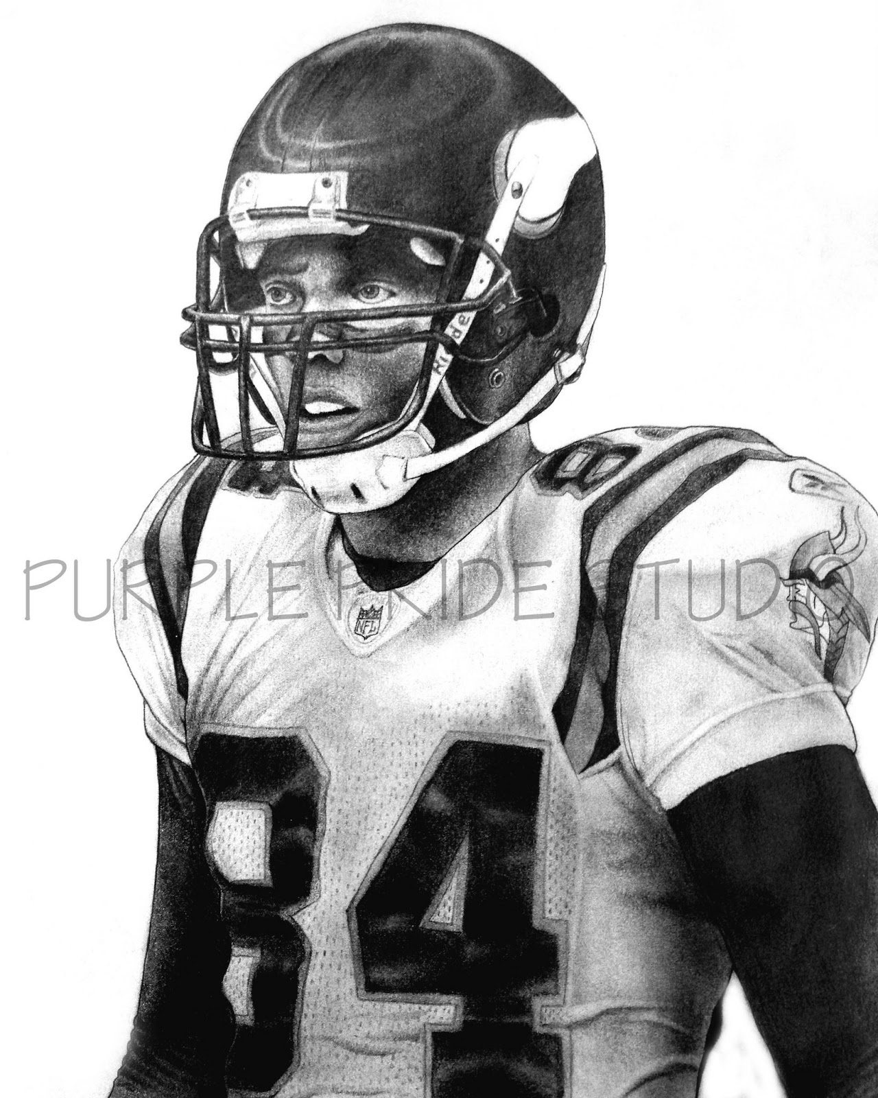 Purple Pride Studio: NFL Drawings