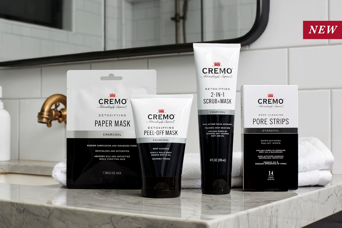 NEW CREMO FACE PRODUCTS WITH ACTIVATED CHARCOAL ~ THE MALE GROOMING REVIEW