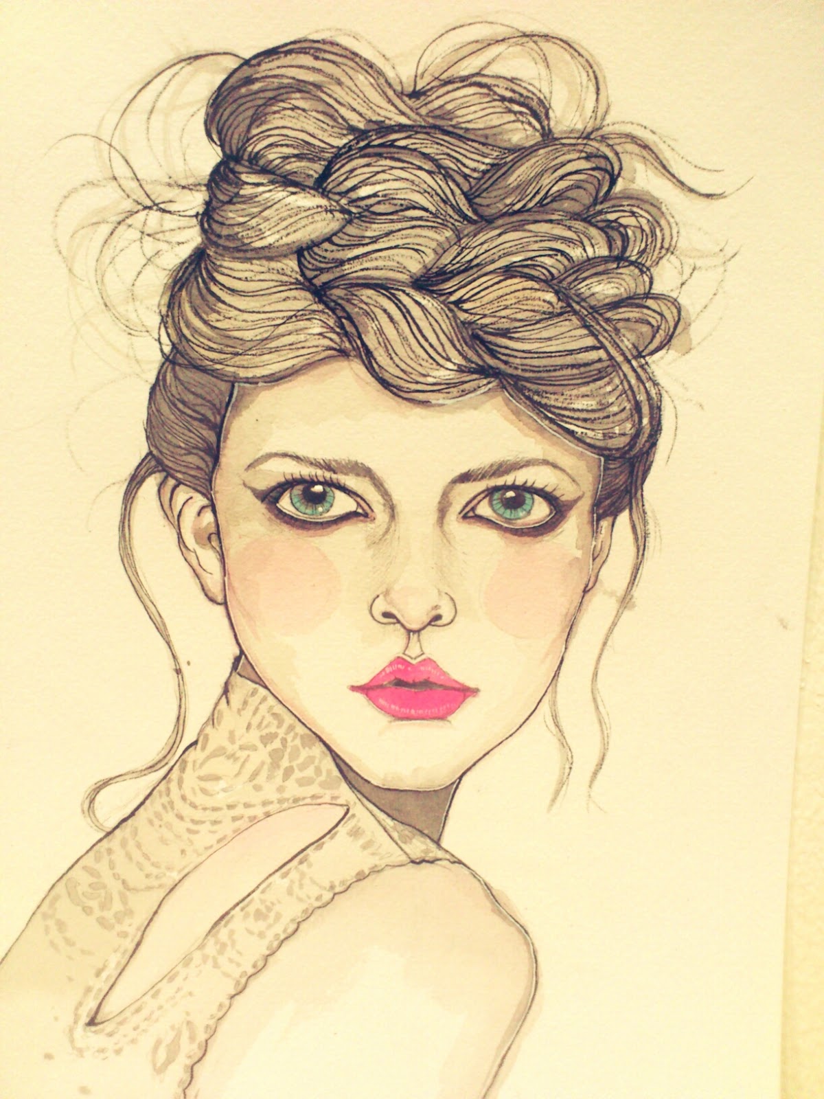 Meet My Muse // Art & Fashion Illustration: Let's Get A Braided Hair..