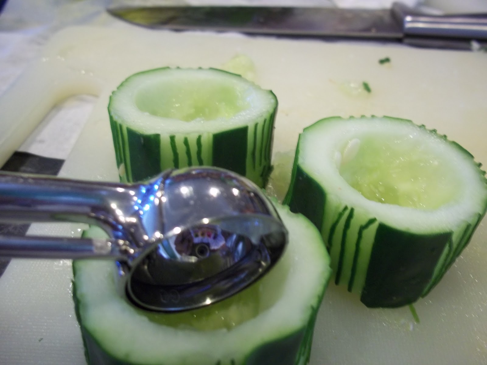 Snackers Delight: Lobster Cucumber Cups