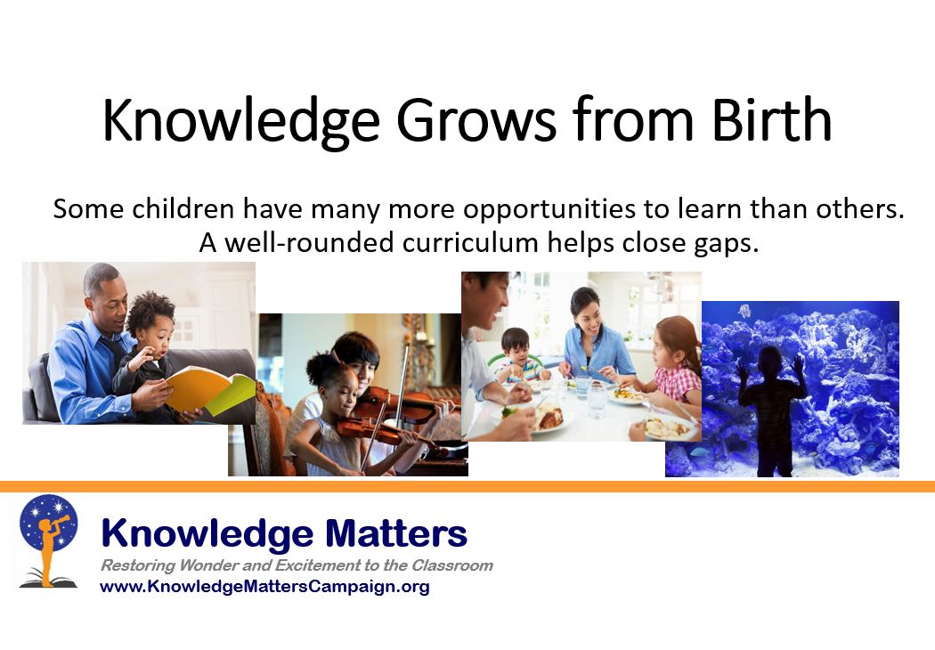 The Prichard Blog!: Why Knowledge Matters