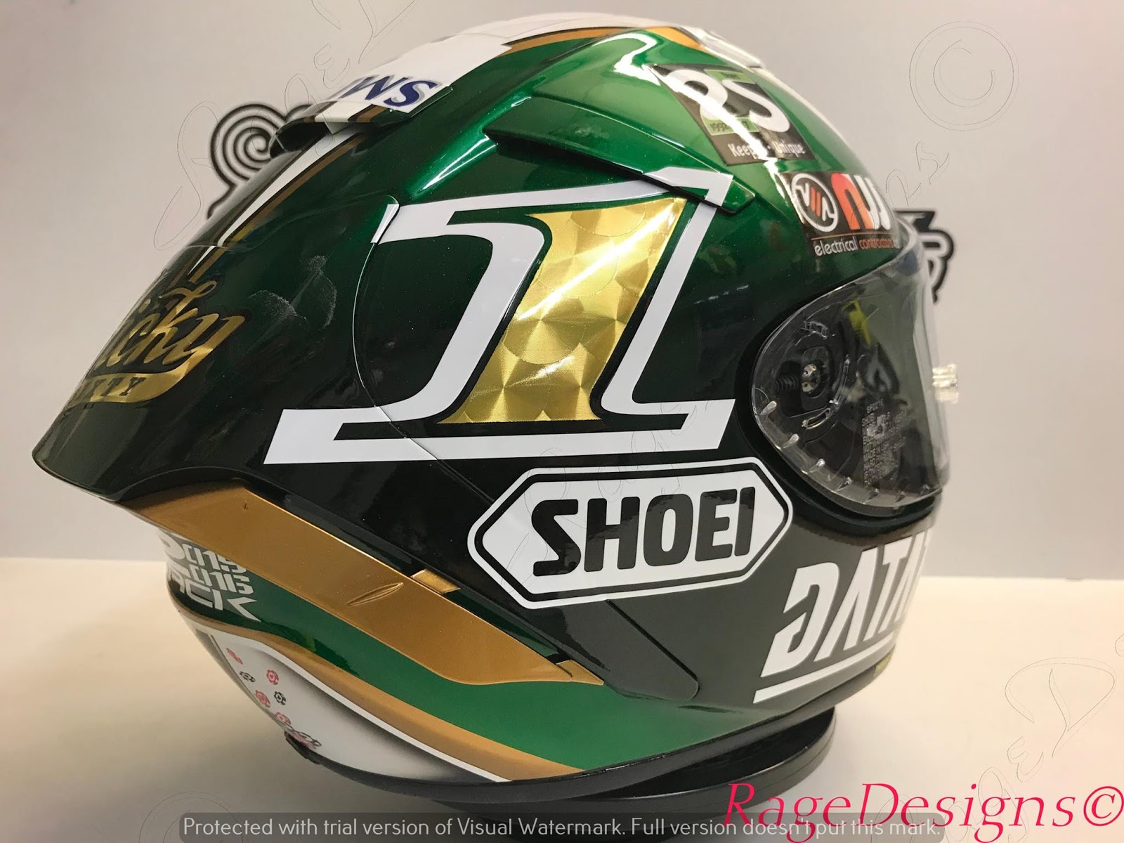 Racing Helmets Garage: Shoei X-Spirit III P.Hickman Macau 2017 by Rage ...
