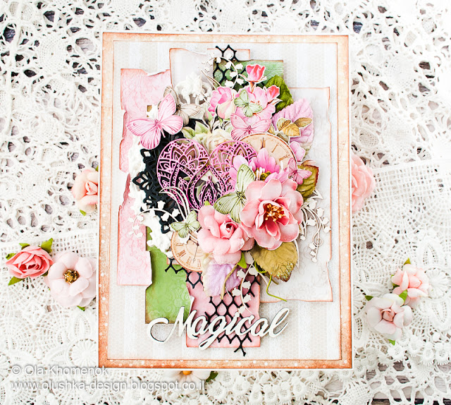 Scrap and Craft: Magical flower canvas