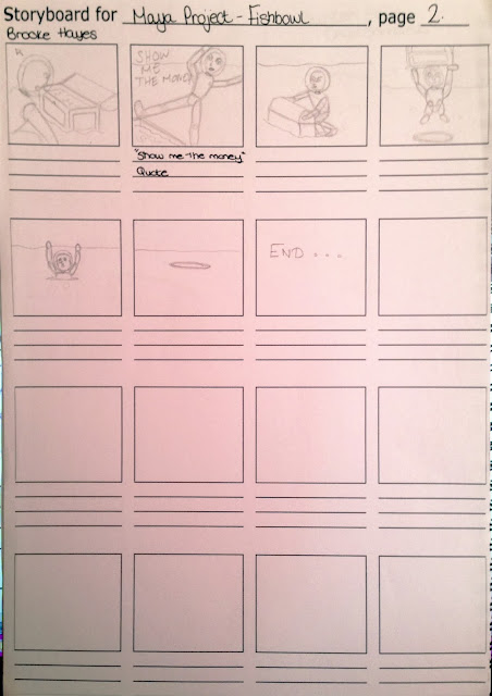 Brooke Hayes Animation: Hand Drawn Storyboard