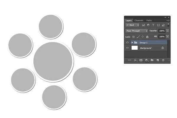 PhotoEffect: How to make a Circle Photo collage in Photoshop