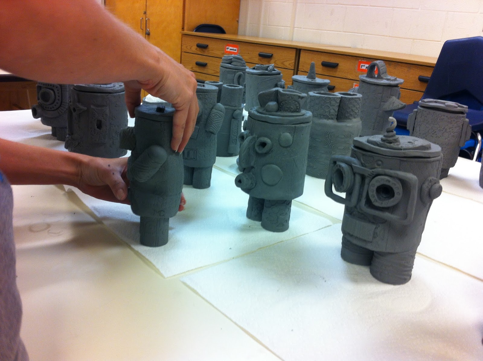 Drip, Drip, Splatter Splash: Clay Day Training- Robots
