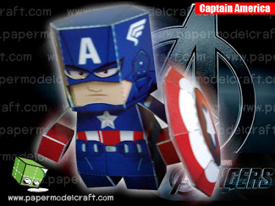The Avengers - Captain America Paper Toy | Papercraft Paradise ...