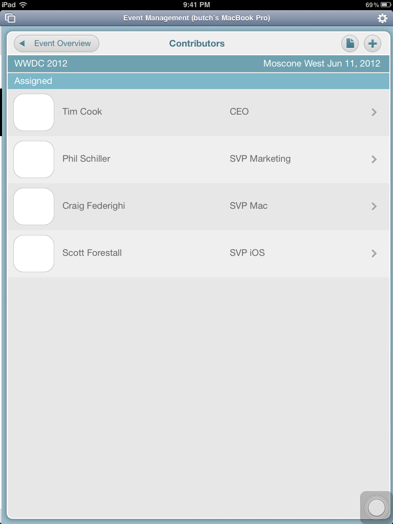 The Mac Office: Event Management: FileMaker Pro 12 Starter Solution