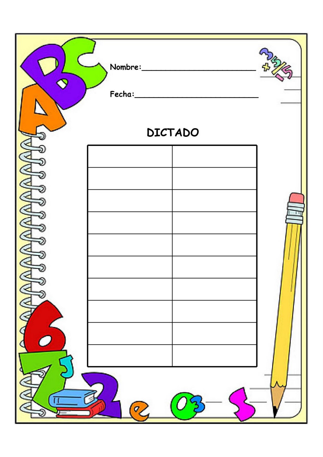.: DICTADOS DE PALABRAS .: DICTADOS DE PALABRAS
