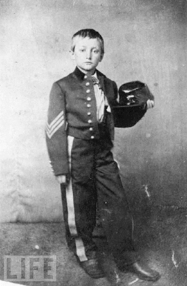 Portraits of John Clem, Who Was 12 Years Old When He Became a Civil War ...