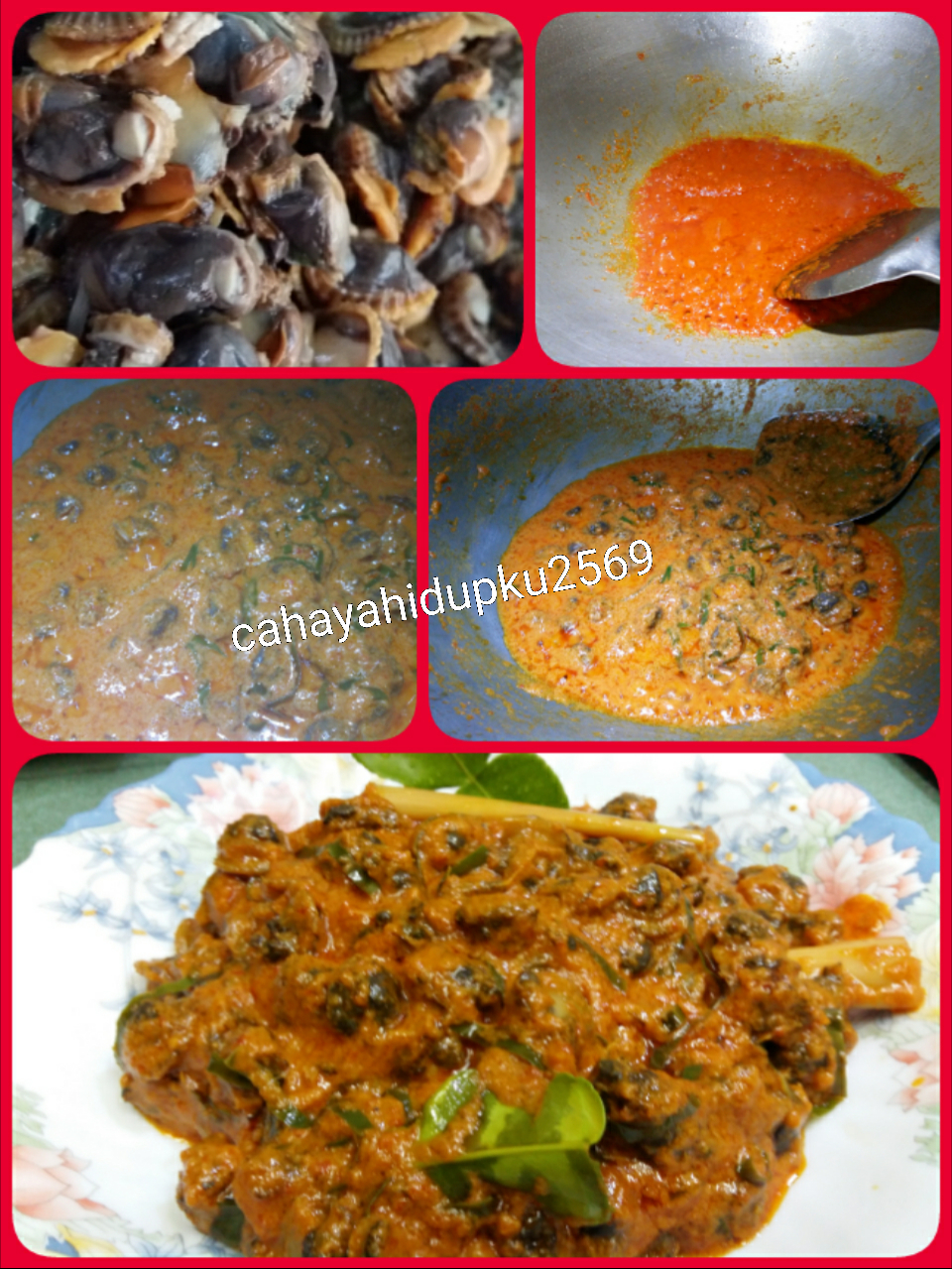 CAHAYA HIDUPKU: RENDANG KERANG MUDAH DAN SEDAP 😆😊