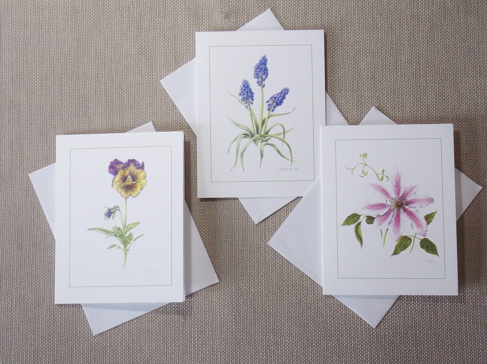 Cheryl Miller ~ Botanical Art: Botanical Note Cards