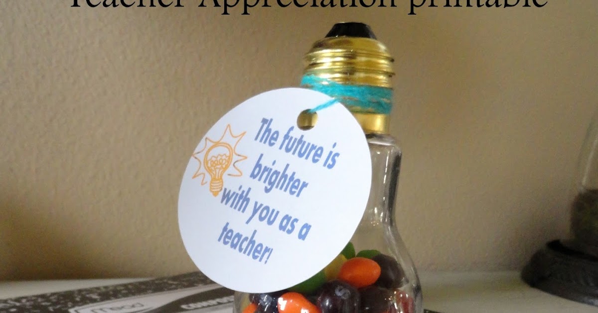 Teacher appreciation free printable