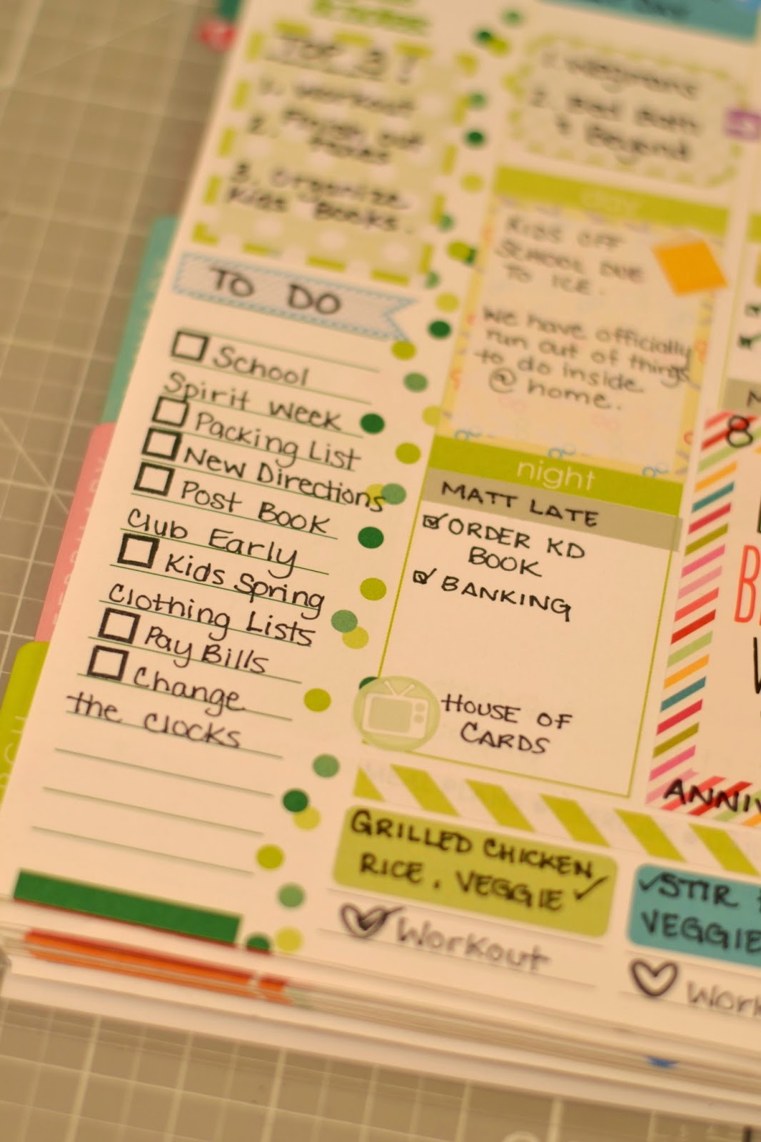 Happily A Housewife: Using Stamps In Your Planner