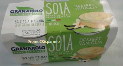 PROMO€RISPARMIO: Richiamo prodotti Granarolo dessert 100% vegetale