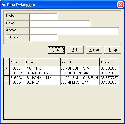 Gratis Aplikasi Penjualan Dengan VB 6.0 - Pintar VB | Tutorial Visual Basic