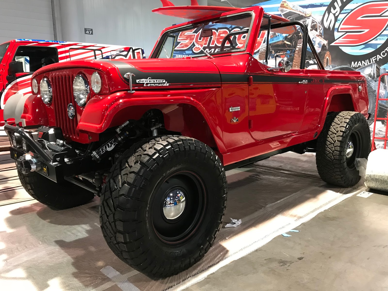 Just A Car Guy: Sweet Jeepster Commando, old body on a new Jeep Rubicon