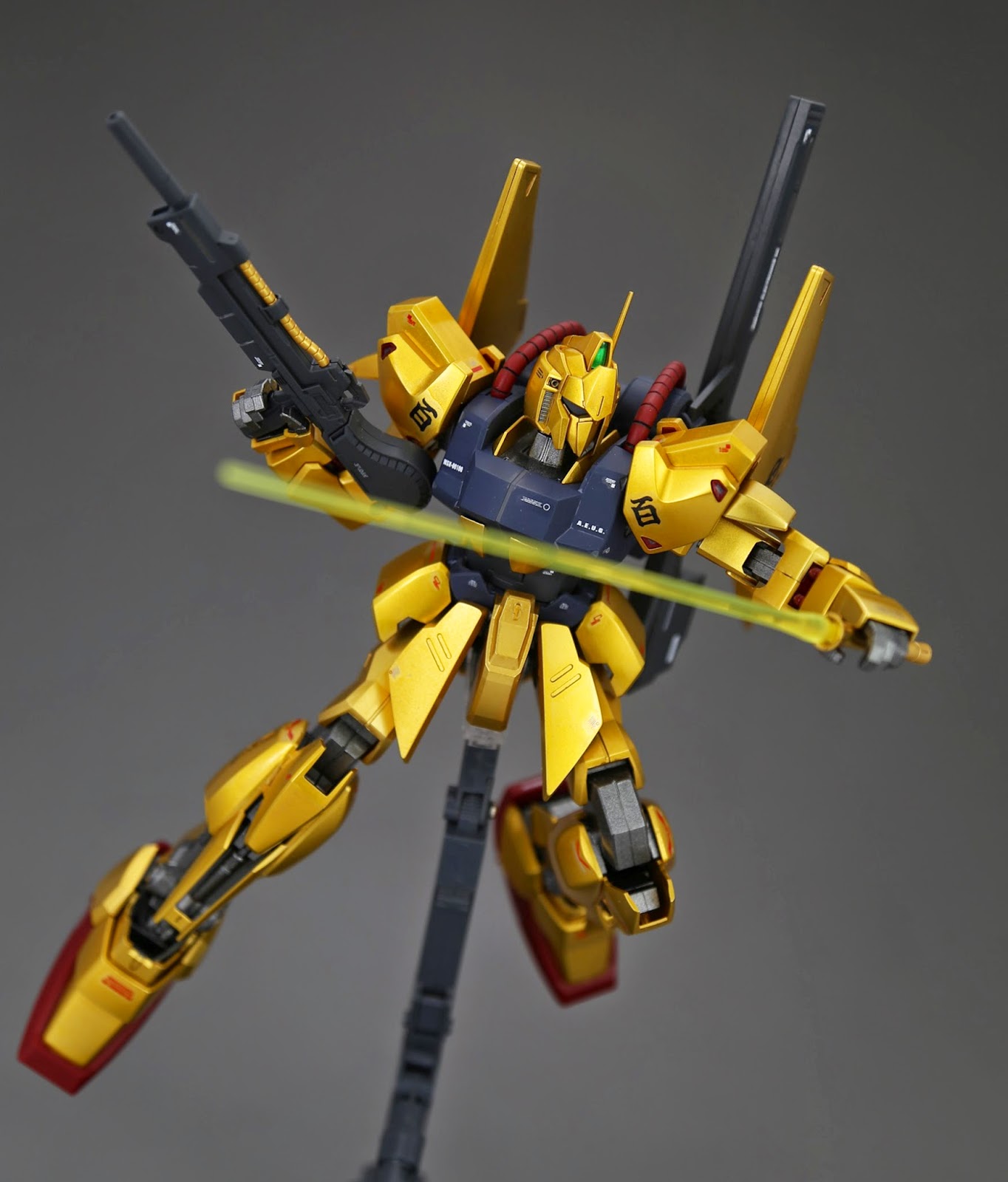 Gundam Family: MG 1/100bMSN-00100 Hyaku-Shiki + Ballute System Painted ...